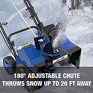 Snow Joe 24V-X2-SB18-TV1 24-Volt IONMAX Snow Blower Bundle (w/ 2 x 4.0-Ah Batteries, Dual Port Charger, Cover, Ice Dozer)