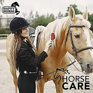 Happy Horse Supplies, Mane & Tail Horse Brush for Horses and Dogs (Red)