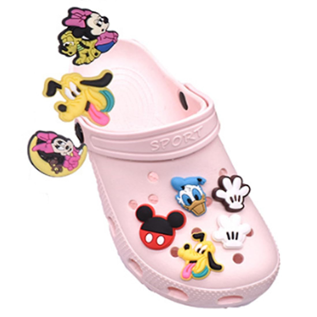 Disney Mickey Mouse Duck Shoe Charms Pack for Croc,Shoe Decoration DIY Multi-Item Party Favor Packs Gifts for Boy and Girl