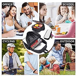 UDNHYET Wednesday Backpacks Set 3Pcs Multifunction Travel Bag with Lunch Box Pencil Case for Gifts