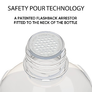 Roundfire Premium Tabletop Fireplace Fuel - 0.5 Liter Denatured Alcohol for Gel & Ethanol Fire Pits