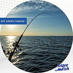 Triple Fish 100% Fluorocarbon Leader, 125 lb / 56.7 kg Test, 0.047 in / 1.20 mm Dia, Clear, 25 yd / 23 m,TFF-B25-125