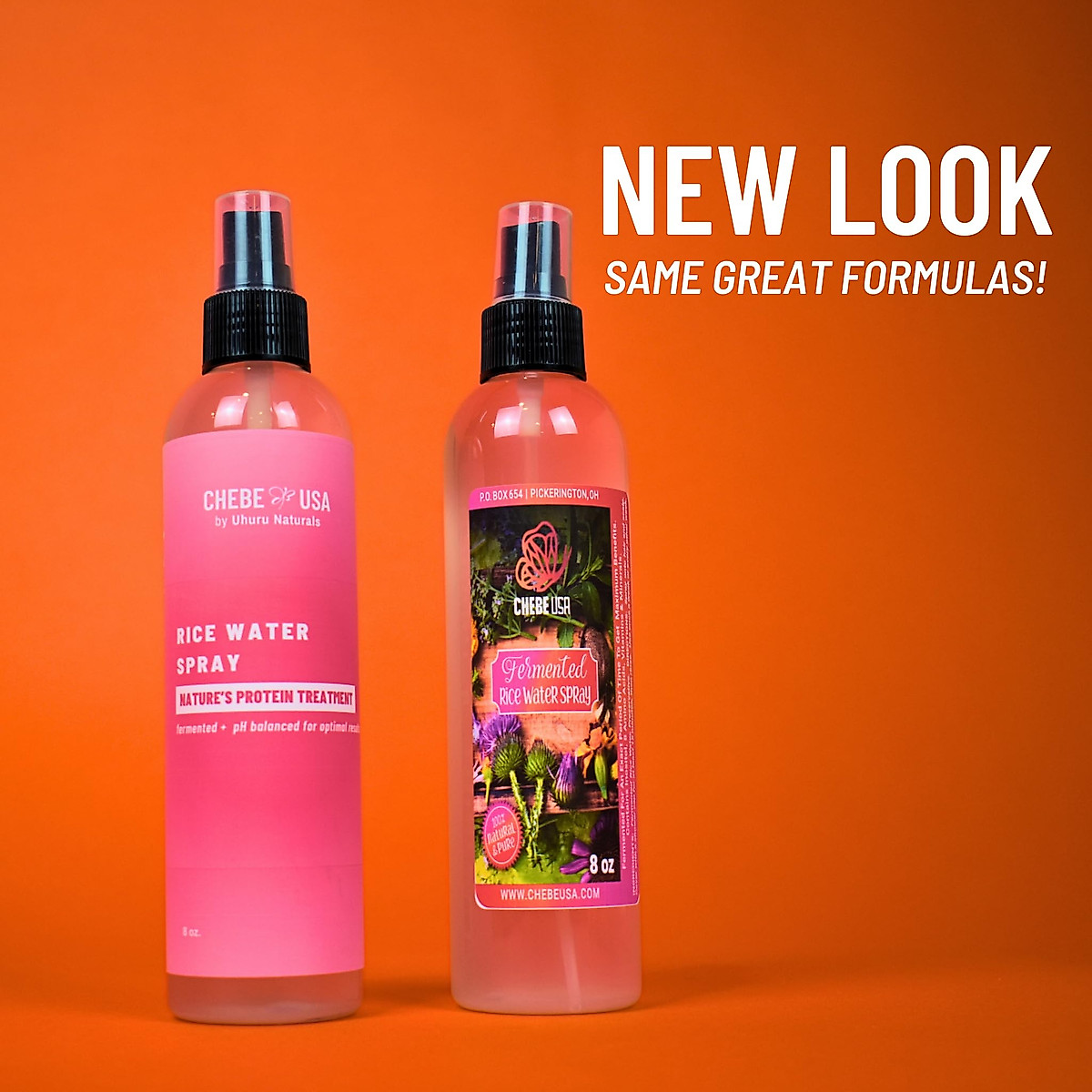 Uhuru Naturals Rice Water Spray - Nature's Protein Treatment (8 oz) - pH Balanced - We have perfected our Fermented Rice Water to a Science for an exact period of time 4 Maximum Benefits