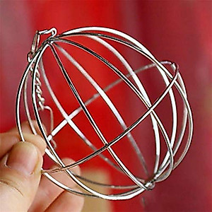 NEISHUI Stainless Steel Ball for Plating Pet Hay Manger Food Ball Rabbit Hamster Grass Rack(Not Including hay)