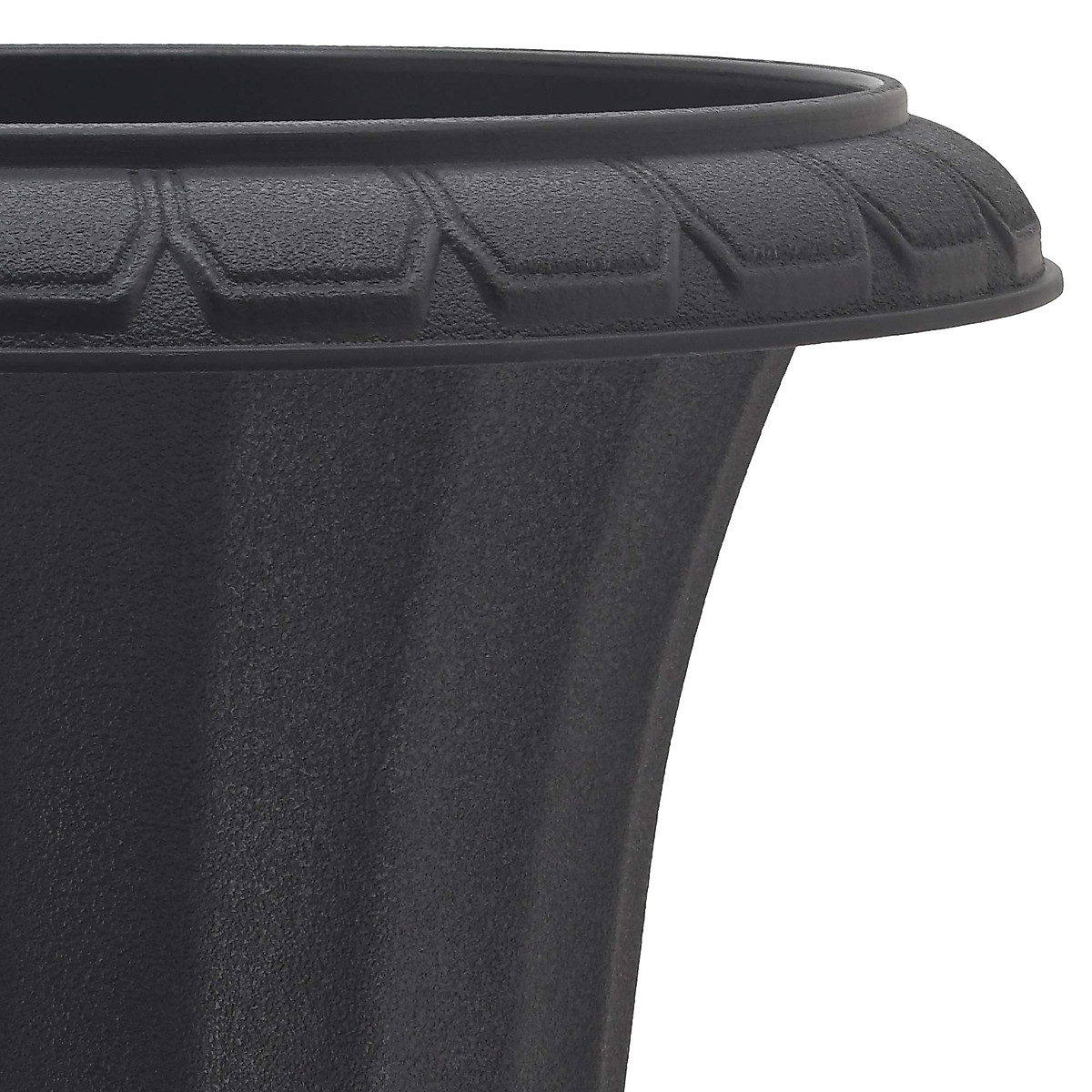 Arcadia Garden Products PL50BK-2 Deluxe Plastic Urn(Pack of 2), Black