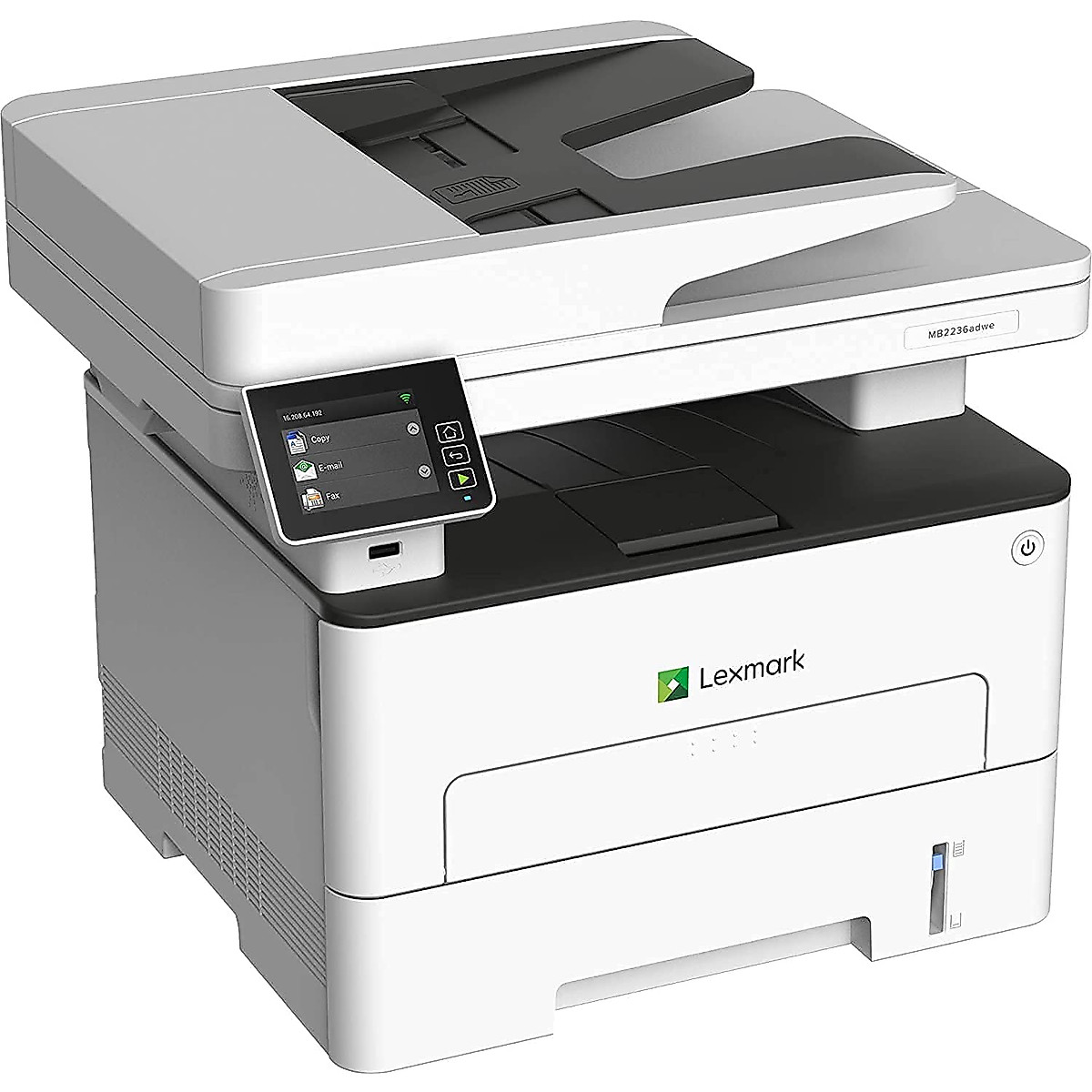 Lexmark MB2236i Multifunction Wireless Monochrome Laser Printer with A 2.8 Inch Color Touch Screen, Standard Two-Sided Printing, Cloud Fax Capability (18M0751)