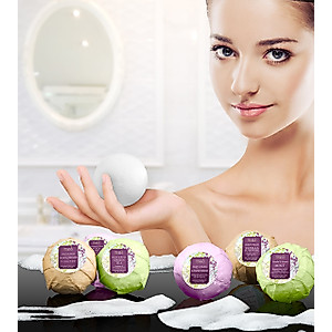 Luxury Aromatherapy Bath Bombs: Deep Body Relaxation Deluxe Gift Set with 6 x 100g Relaxing and Calming Scents