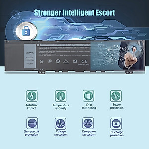 Bovekeey F62G0 P83G Battery 11.4V 38Wh for Dell Inspiron 13 7370 7380 7386 7373 5370 7000 2-in-1 P87G, Vostro 13-5370-D1505G D1525S D1605S, RPJC3 39DY5 F62GO 039DY5 0RPJC3