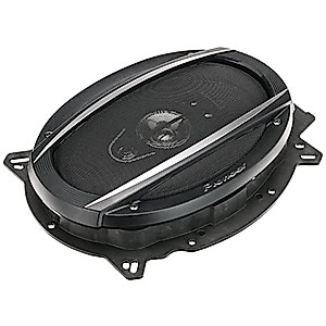 Pioneer TS-A6970F, 4-Way Car Audio Speakers, Full Range, Clear Sound Quality, Easy Installation and Enhanced Bass Response, 6” x 9” speakers
