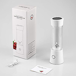 Yeaky Portable Blender, Mini Personal Blender with Detachable Base and USB Rechargeable, 16oz Juicer Cup for Shakes and Smoothie, Especially for Baby Food, Home Outdoor Office and Travel(white, 16oz)