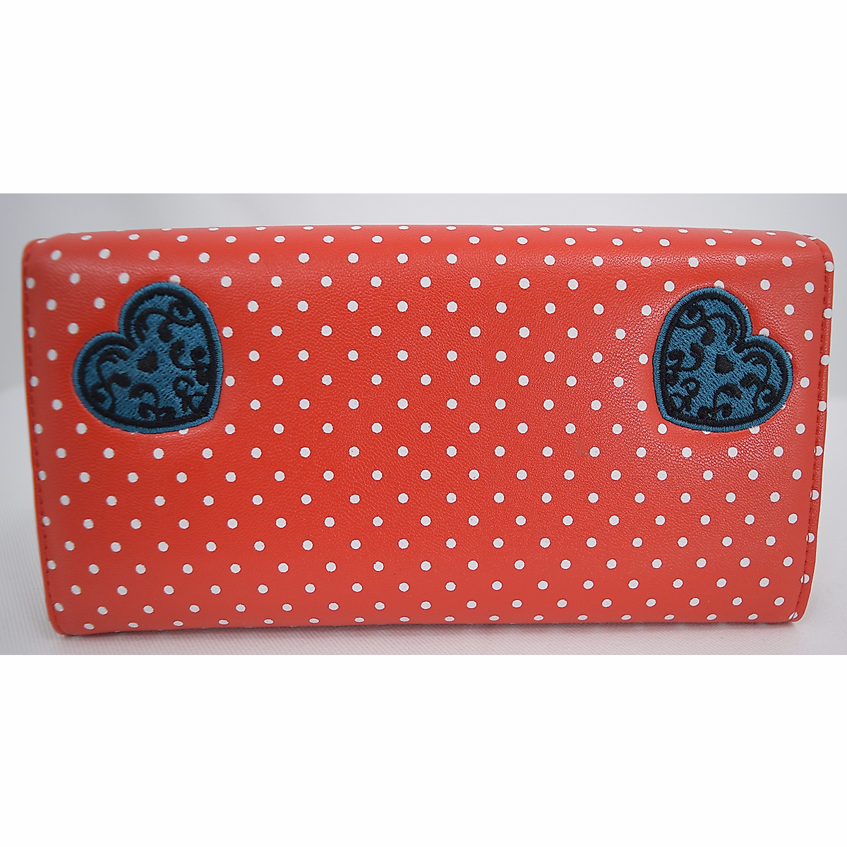 Dancing Days Lolita Swallow Tattoo Girl Polka Dot Embroidery Wallet (Red)