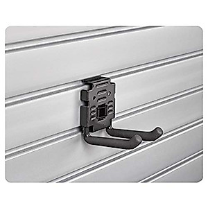 HandIWall Sports Accessory Kit with Locking Bracket Hooks for Slatwall Panel Organization