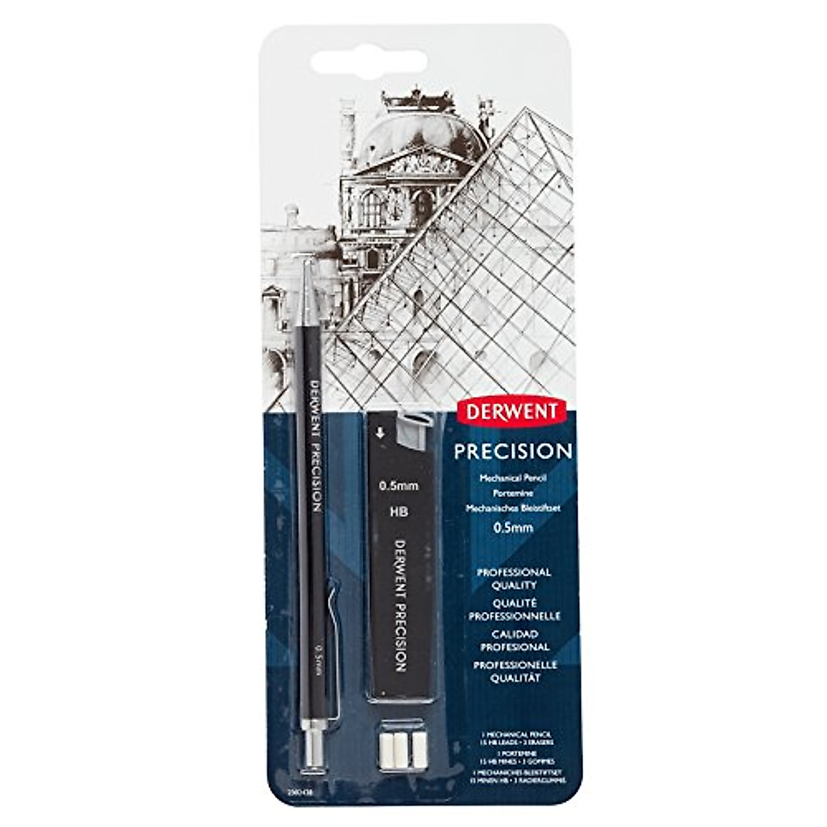 Derwent Mechanical Pencils 0.5, Metal Barrel, Precision, HB (2302428)