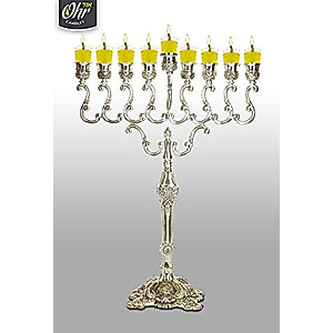 Ohr Candles E-Z Light 44 Jelled Olive Oil Chanukah Candles Jelled Prefilled Olive Oil (1.5 Hour)