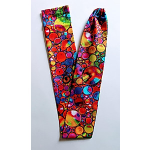 Stethoscope Covers Handmade Variety Patterns Colors 100% Cotton Scrunchie (Bubbles)