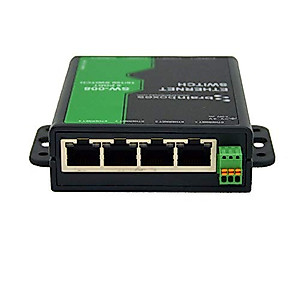 Brainboxes 8 Port Unmanaged Ethernet Switch Wall Mountable - 8 Ports - TAA Compliant - 2 Layer Supported - Twisted Pair - DIN Rail Mountable, Wall Mountable - Lifetime Limited Warranty