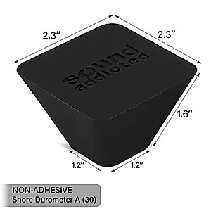 Sound Addicted SubCone Isolation Feet - Improve Subwoofer and Speaker Performance, can Sustain up to 165lb (4-Pack) Non-Adhesive