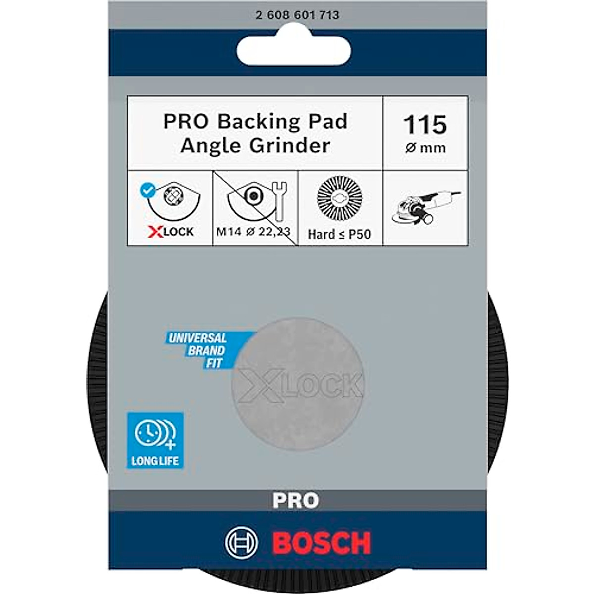 Bosch Professional 2608601713 Support Plate Hard X-Lock Diameter 115 mm