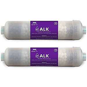 Express Water – 2 Pack Alkaline Water Filter Replacement – Mineral, Antioxidant, pH+ – 10 Inch – Under Sink and Reverse Osmosis System