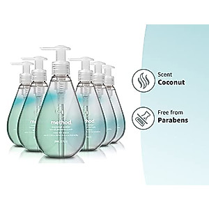 Method Gel Hand Wash, Coconut Water, Biodegradable Formula, 12 fl oz (Pack of 6)