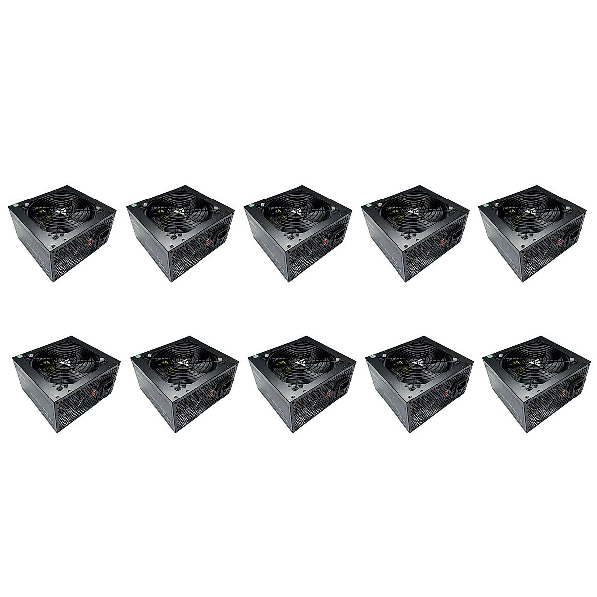 Apevia CAPTAIN550-10 ATX Power Supply with All Black Cables (10-pk)