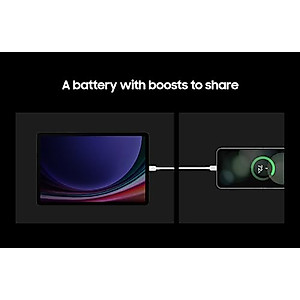 SAMSUNG Galaxy Tab S9 11” 256GB WiFi 7 Android AI Tablet, Snapdragon 8 Gen 2 Processor, AMOLED Screen, Durable Design, S Pen Included, Long Battery Life, Auto Focus Camera, US Version, 2023, Graphite