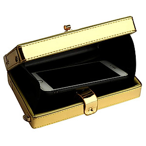 Clutch Purses Crossbody Bag for Women Chic Box Bag Shoulder Handbags for Daily Use Travel Work Prom (Black)