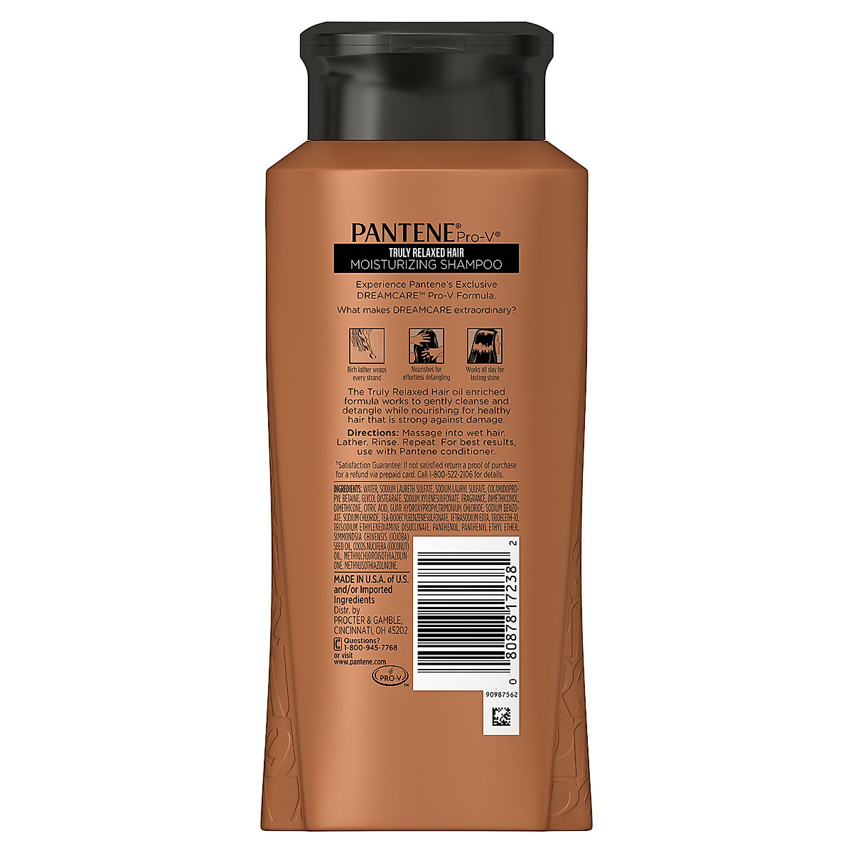 Pantene Pro-V Truly Relaxed Moisturizing Shampoo, 25.4 Fl Oz