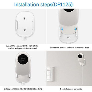 HOLACA Quick Wall Mount Bracket for Nooie Baby Monitor (Base Mount)