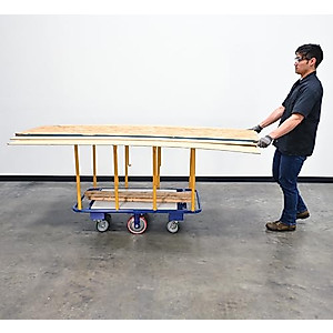 Vestil PANEL-H Horizontal Panel Cart, 2,000-lb. Load Capacity, Overall W x L x H (in.) 32-1/16 x 63-1/2 x 51-3/8,