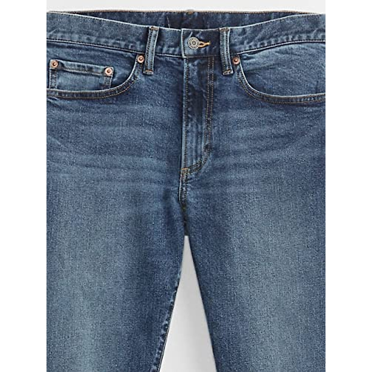 GAP Mens Skinny Fit Jeans, Medium Destroy, 38W x 32L US