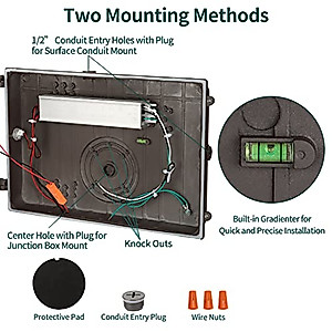 kadision LED Wall Pack Light with Photocell, 150W 19500LM 5000K Daylight 100-277V IP65 Waterproof, Dusk to Dawn Outdoor Lighting Fixture, ETL Listed