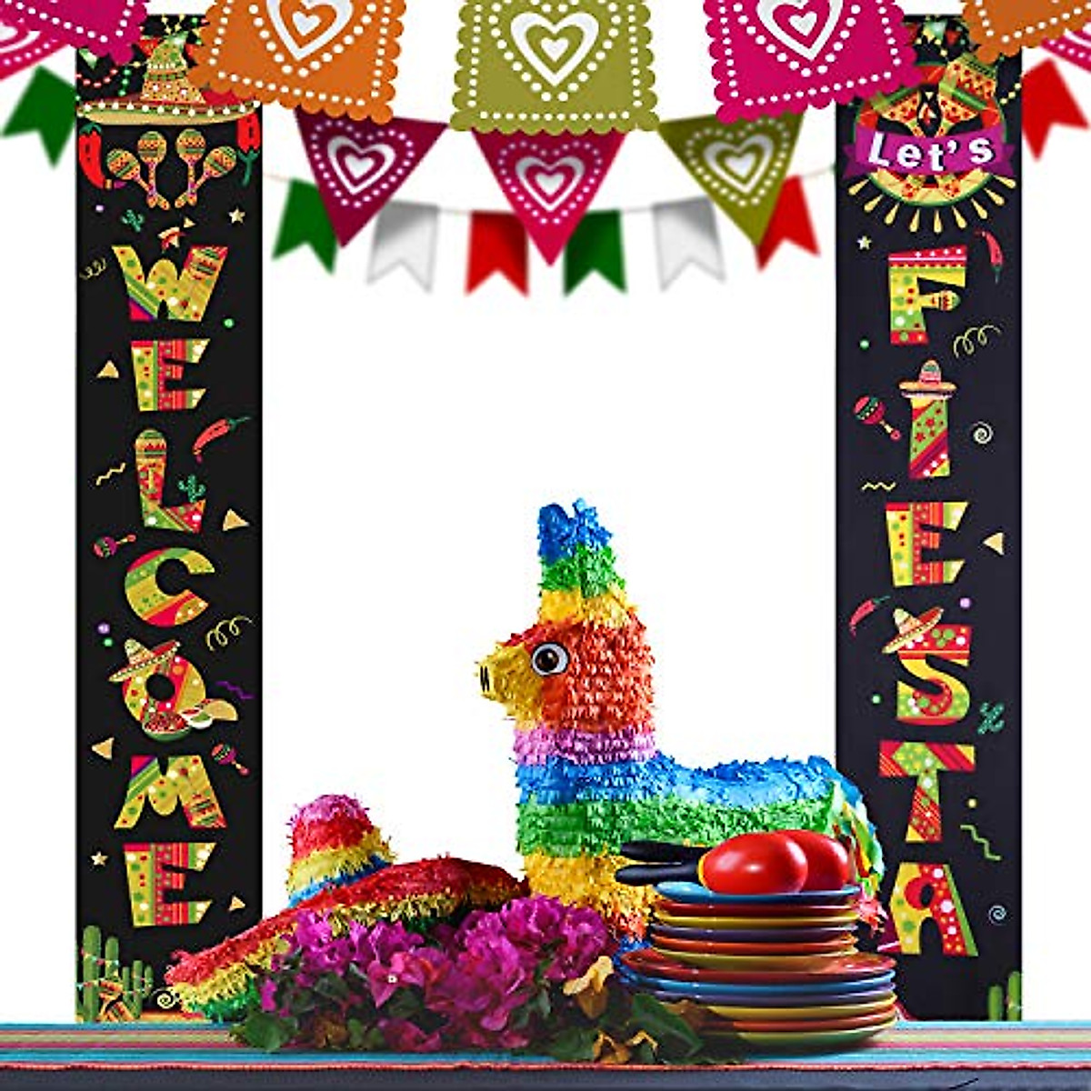 Mexican Fiesta Welcome & Fiesta Party Banner Decorations
