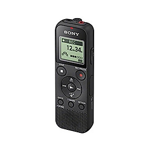 Sony ICD-PX370 Mono Digital Voice Recorder with Built-In USB Voice Recorder,black