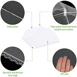 4Pack Mesh Food Covers 17inch, Large and Tall Food Covers, Pop-Up Mesh Food Covers Tent Umbrella for BBQs, Outdoors, Screen Tents, Parties Picnics, Fruit Cover