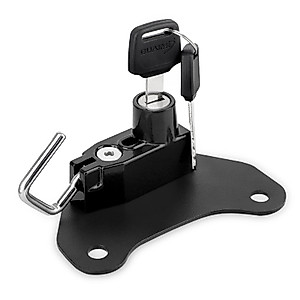 Motorcycle Helmet Lock Anti-Theft Helmet Security Lock with Keys for Indian Scout/Sixty 2015-2018-Black