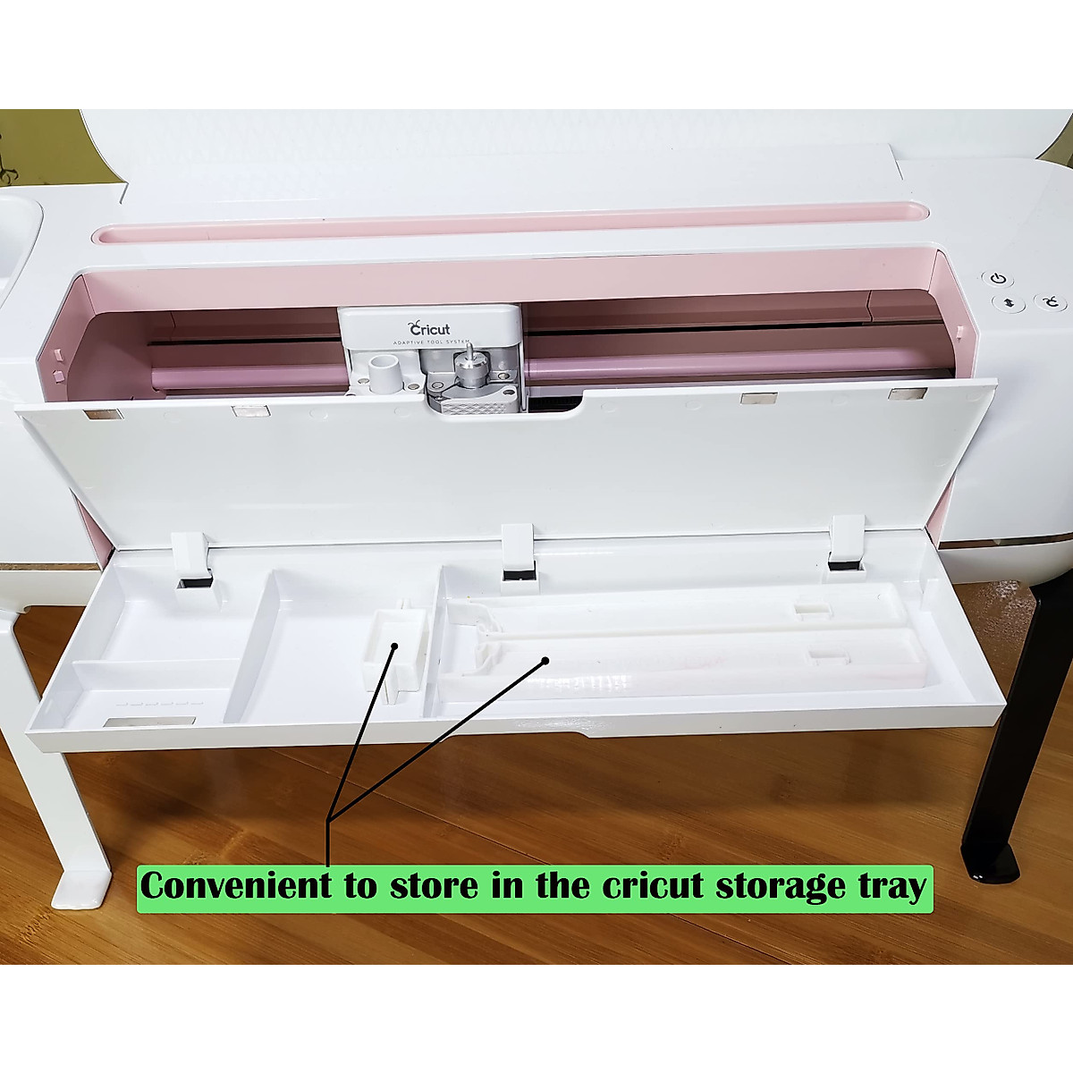 Extension Tray Compatible with Cricut Maker3 Maker and Explore Air3 Air2 Air,Cutting Mat Extender Support for Maker and Explore Air Series (White)