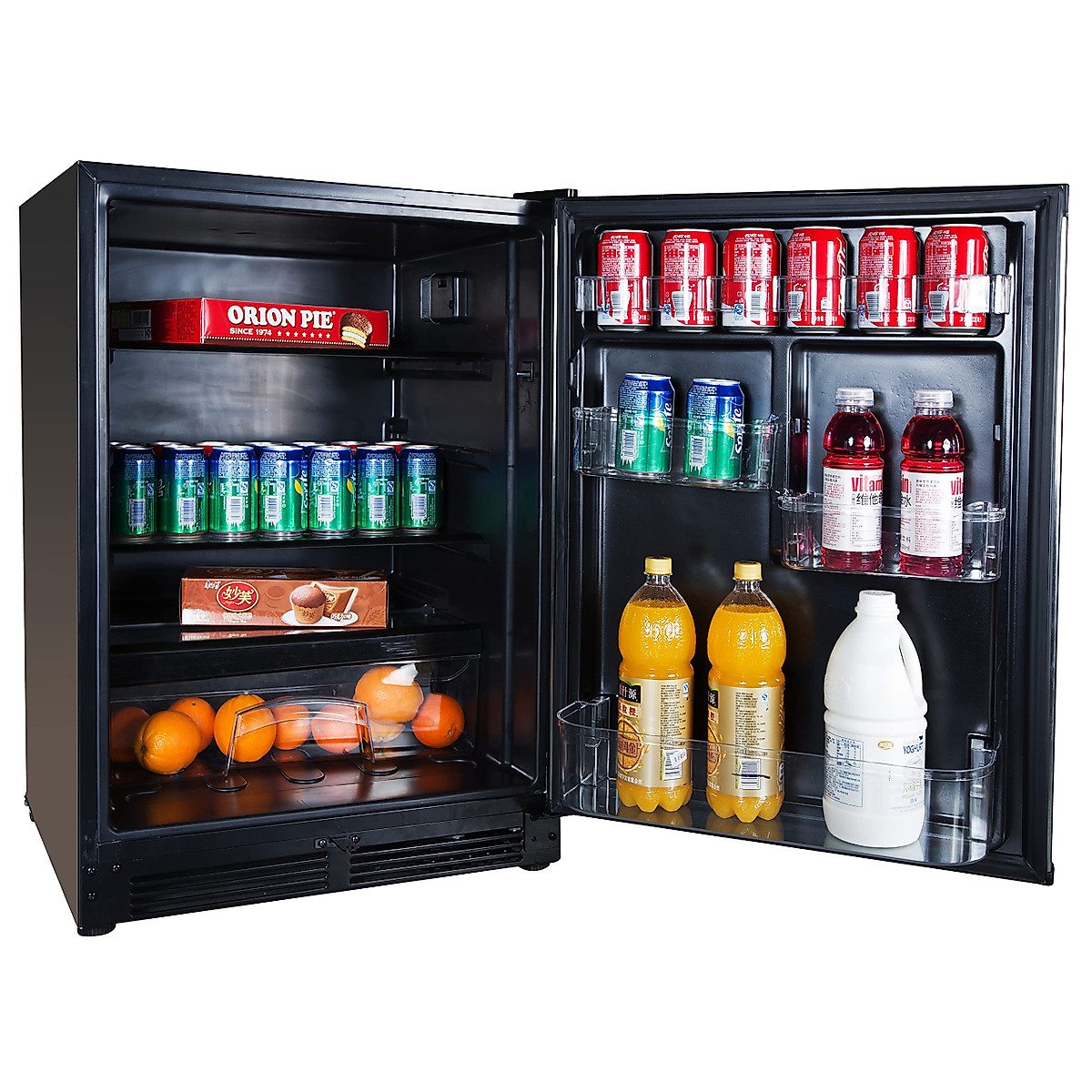 Avanti AR52T3SB Mini Fridge Compact Refrigerator for Home Office or Dorm, Auto Defrost with Reversible Door, Energy Star Rated, Black