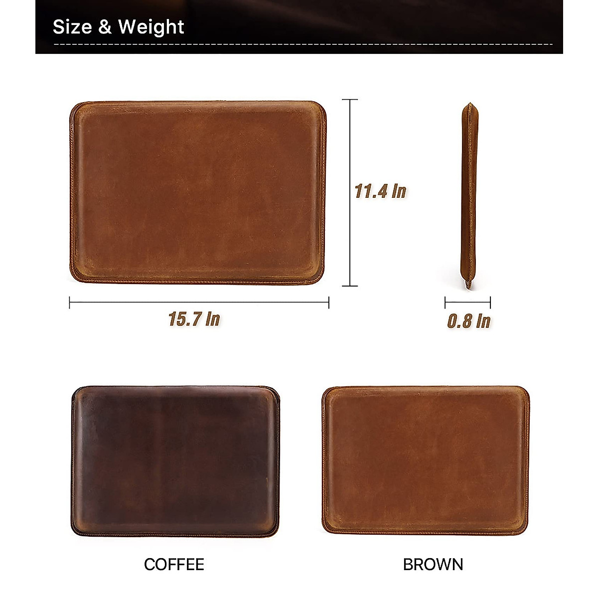 CataPurus Top Grain Leather 16.2" Slim PC Sleeve Case, Solid Vintage Design, Handmade, Compatible with MacBook Pro 16.2" A2485 M1 Max 15" Touch Bar A2141 A1707 Pro 16" Touch ID A1990, Brown 16.2 Inch