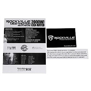 Rockville Destroyer 12D1 12" Competition Car Audio Subwoofer w/USA Voice Coils!