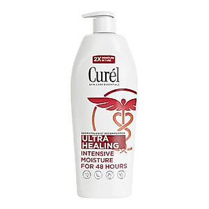 Curel Ultra Healing Body Lotion, Moisturizer for Extra Dry Skin, Body and Hand Lotion with Advanced Ceramide Complex and Hydrating Agents, for Tight Skin, 13 Ounces