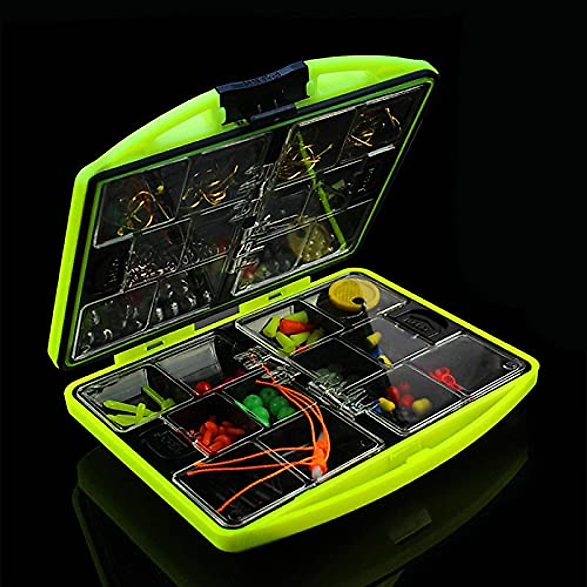 NC Fishing Material Box Kit, 24 Kinds of Fishing Hooks, Multi-Functional Fishing Material Kit, Spoon Hook, Driver, Accessory Box, Tool Set