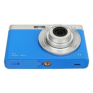 4K Digital Camera, Full HD 50MP 16X Digital Zoom Compact Point and Shoot Camera, Lightweight Small Vlogging Video Camera with Built in Flash & Filters, for Beginners Kids Teens