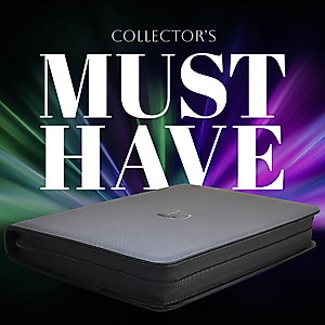 TopDeck 200 TopLoader Binder - 9 Pocket Card Binder Album - TCG Secure Storage Sleeves - Compatible with Yugioh, Magic the Gathering, Pokemon and More - Trading and Sports Card Holder