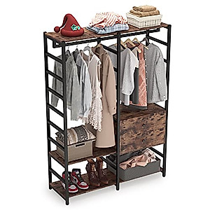 LITTLE TREE freestanding Closet Rack, Rustic