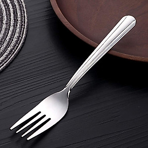 Salad Fork 6-Inch Tea Dessert Fork Stainless Steel Small Dinner Fork, BUY&USE Set of 12 Silverware
