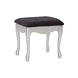 Linon Paloma Vanity Set, 30" x 40.5" x 19.25", Silver