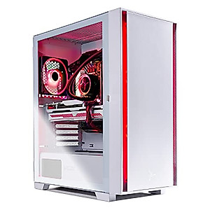 Skytech Gaming Shiva II Gaming PC Desktop – AMD Ryzen 7 5700X 3.4 GHz, NVIDIA RTX 4070, 1TB NVME SSD, 16GB DDR4 RAM 3200, 650W Gold PSU, 240mm AIO, 11AC Wi-Fi, Windows 11 Home 64-bit,White