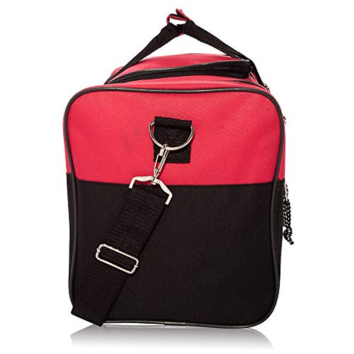 Dalix Blank Duffle Bag Duffel Bag in Black and Red Gym Bag