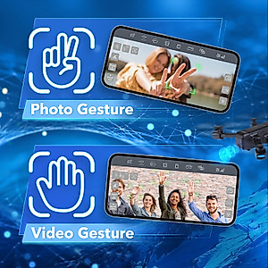 Contixo F22 FPV Drone with Camera for Adults, Kids, Beginners - 2.4G RC Quadcopter with 4K FHD Camera - Gesture Control, Custom Flight Path, WiFi, GPS Auto Hover Return Home, Follow Me, Carrying Case